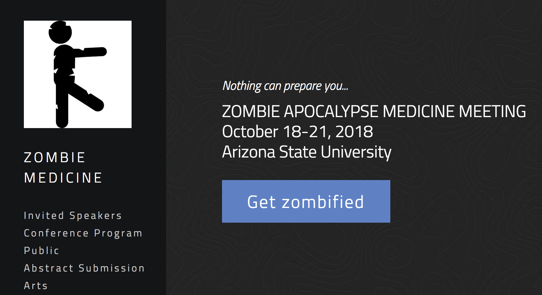 Zombie Apocalypse Medicine – EvolutionMedicine